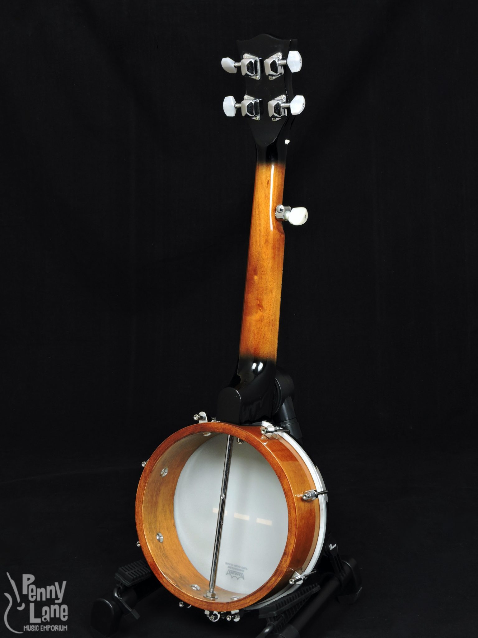 GOLD TONE PLUCKY SHORT SCALE 5 STRING OPEN BACK TRAVEL BANJO WITH BAG ...
