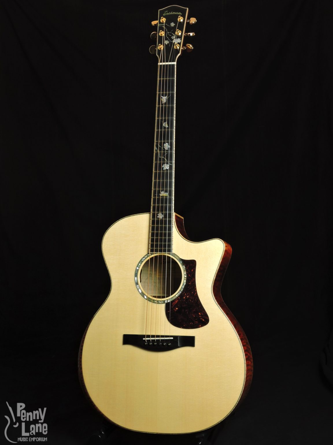 EASTMAN AC622CE ACOUSTIC ELECTRIC GRAND AUDITORIUM GUITAR WITH CASE ...