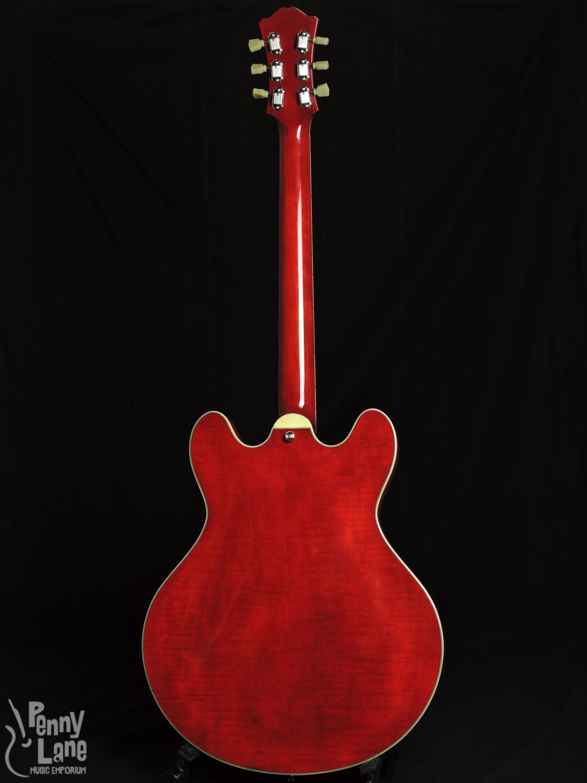 EASTMAN T486-RD GLOSS RED ELECTRIC SEMI-HOLLOW GUITAR WITH CASE | Penny ...